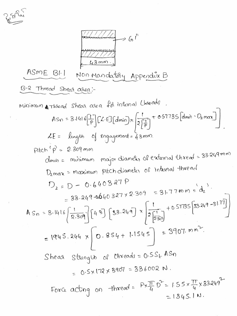 Threading Calculations | PDF