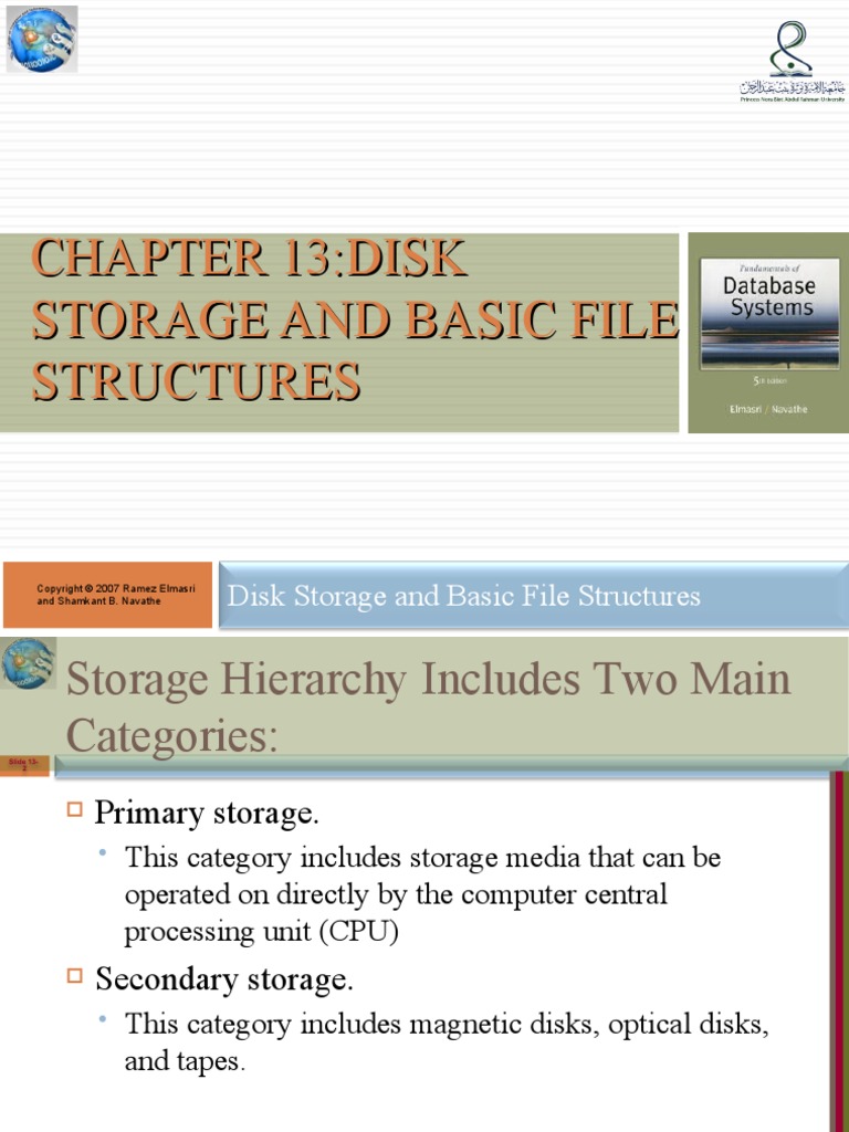 Chapter 13:disk Storage and Basic File Structures | PDF | Computer Data ...