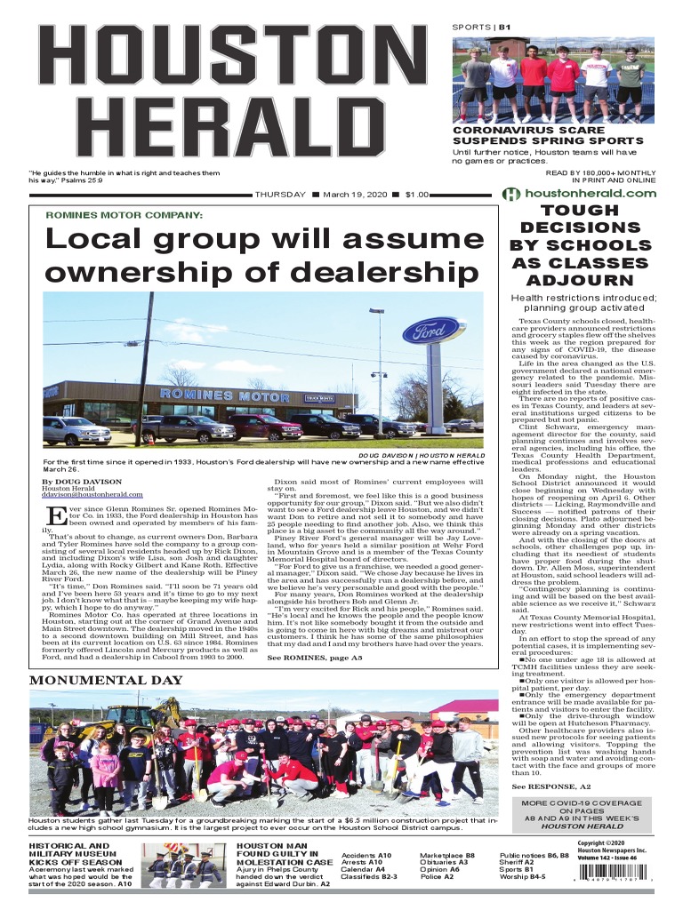 Local Group Will Assume Ownership of Dealership: Tough Decisions by ...