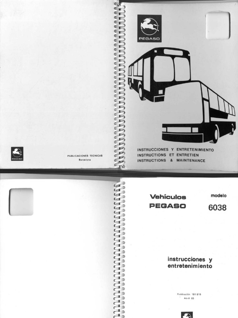 Manual Pegaso 6038 | PDF