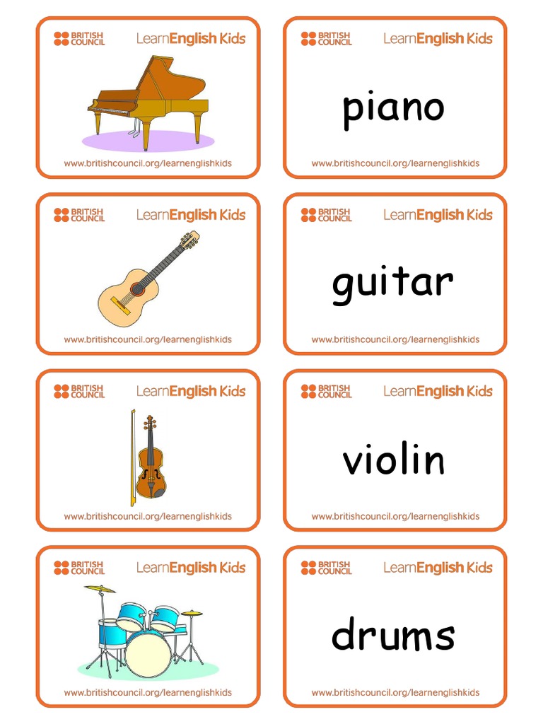 Flashcards Music English | PDF | Art