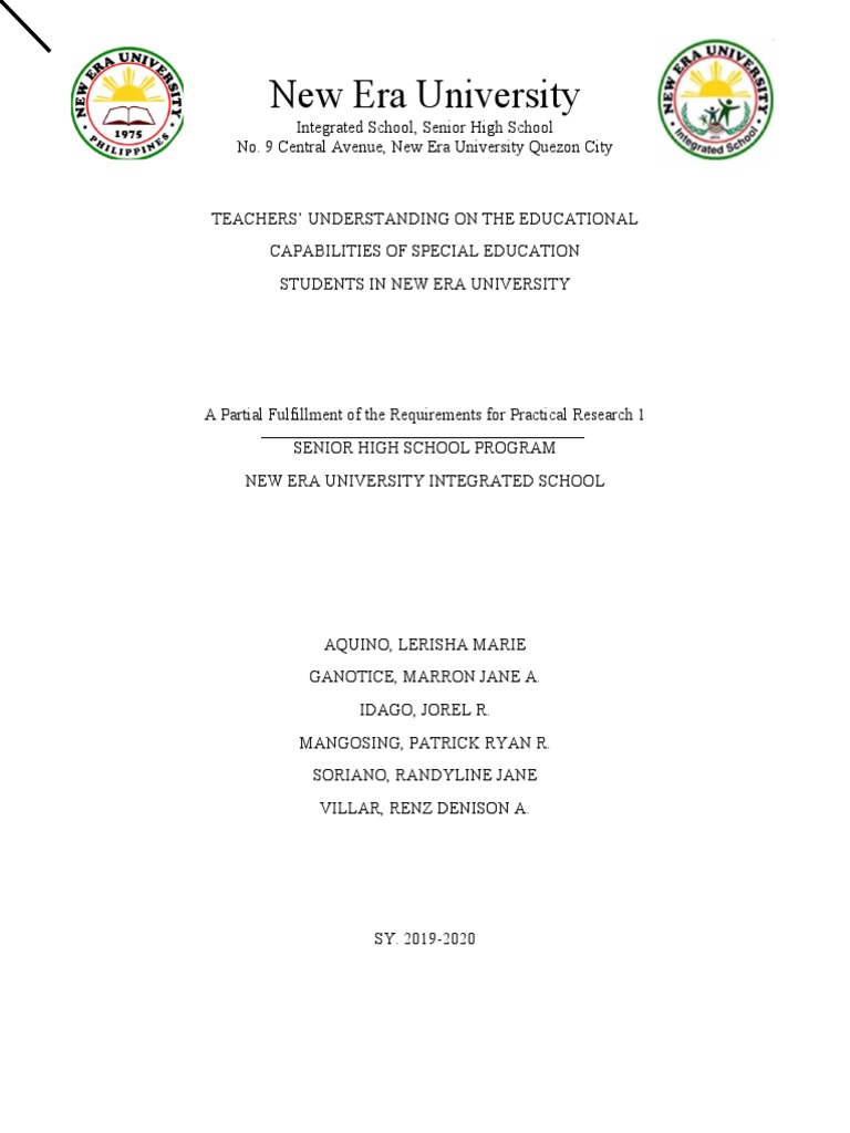 Final Manuscript | PDF | Special Education | Qualitative Research
