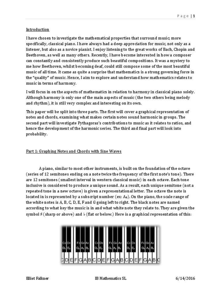 IB SL Mathematics IA | PDF