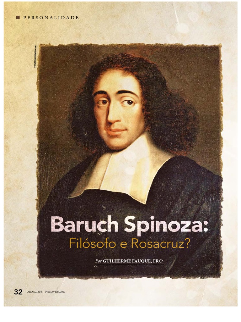 Baruch Spinoza | PDF | Rosacrucianismo | Baruch Spinoza