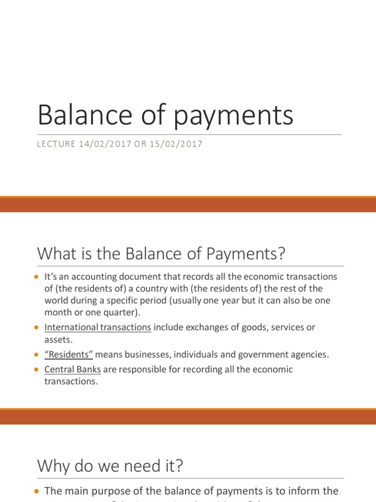 Balance of Payments | PDF | Balance Of Payments | Capital Account