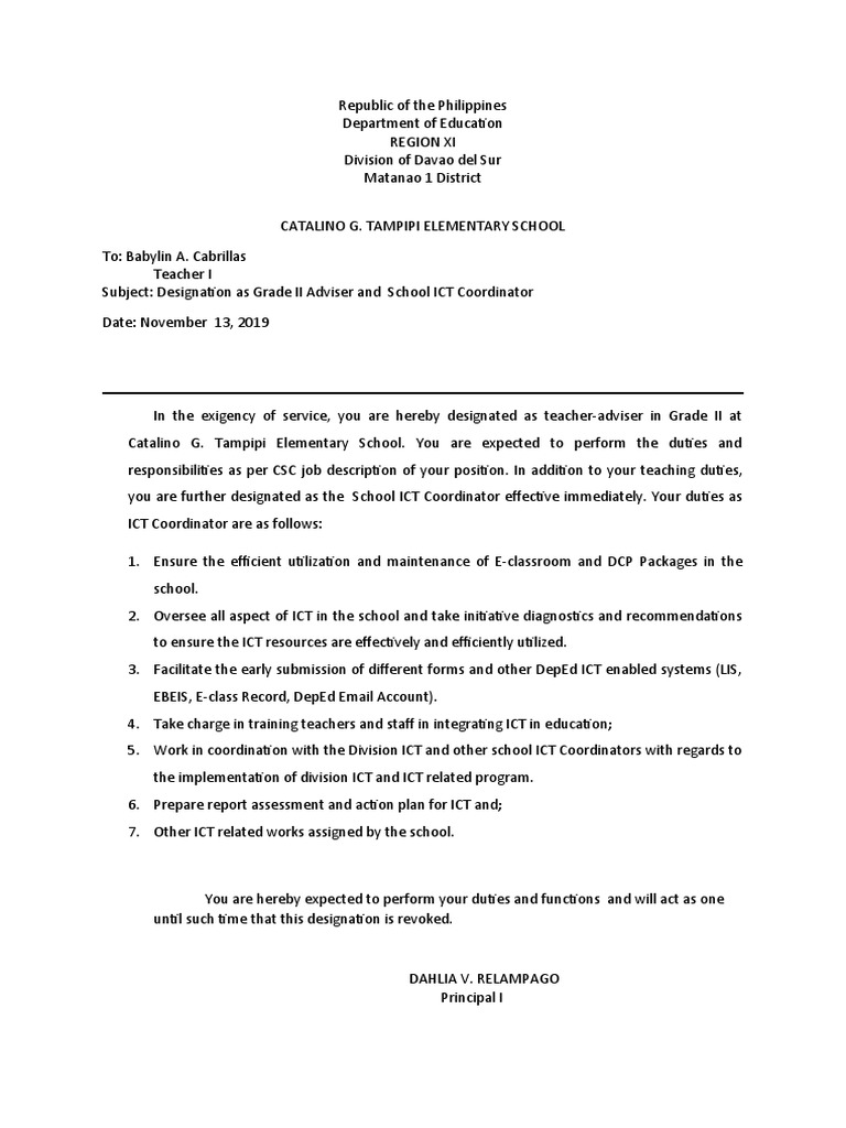 Designation Order | Download Free PDF | Curriculum | Educational Technology