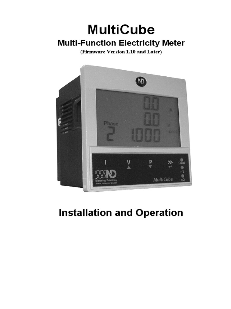 Multicube Manual | PDF | Root Mean Square | Phase (Waves)