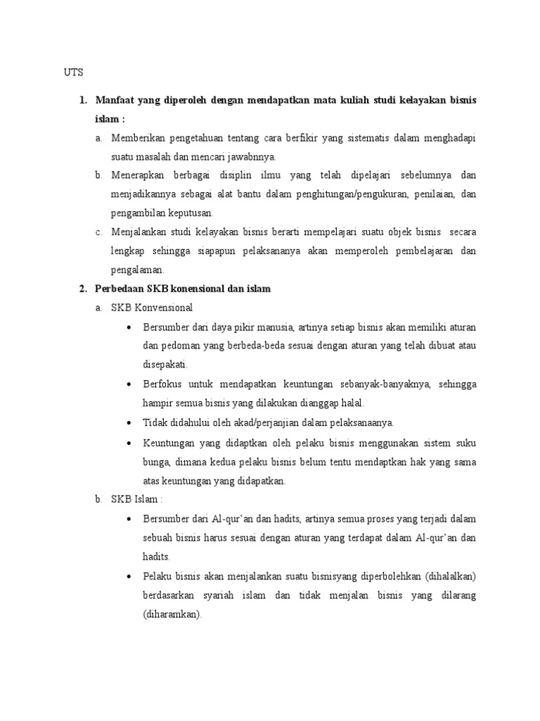 Uts Skbi | PDF | Karier & Perkembangan | Bisnis