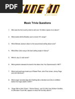 Easy Music Quiz Questions & Answers | PDF | Music Industry | Performing ...
