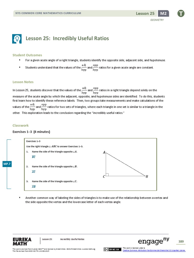 Lesson 25: Incredibly Useful Ratios: Student Outcomes | Download Free ...
