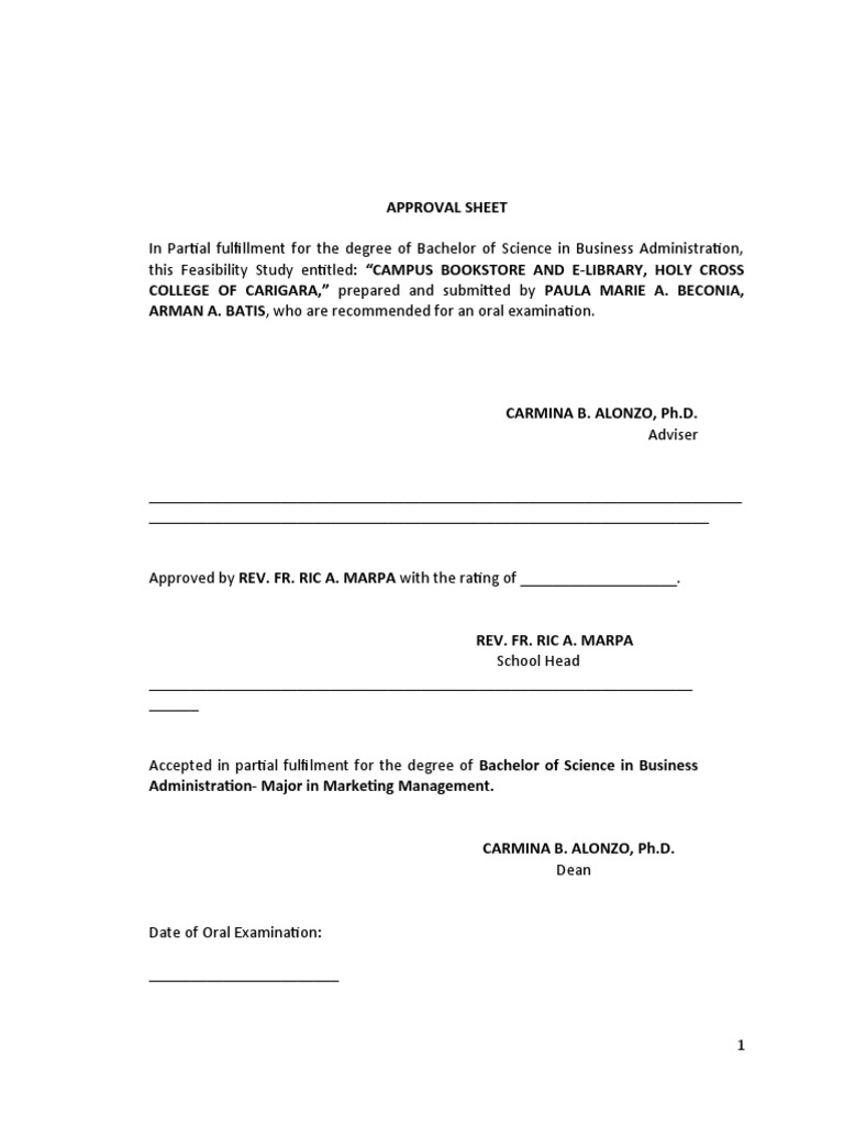 APPROVAL SHEET To List of Tables | PDF | Doctor Of Philosophy | Business