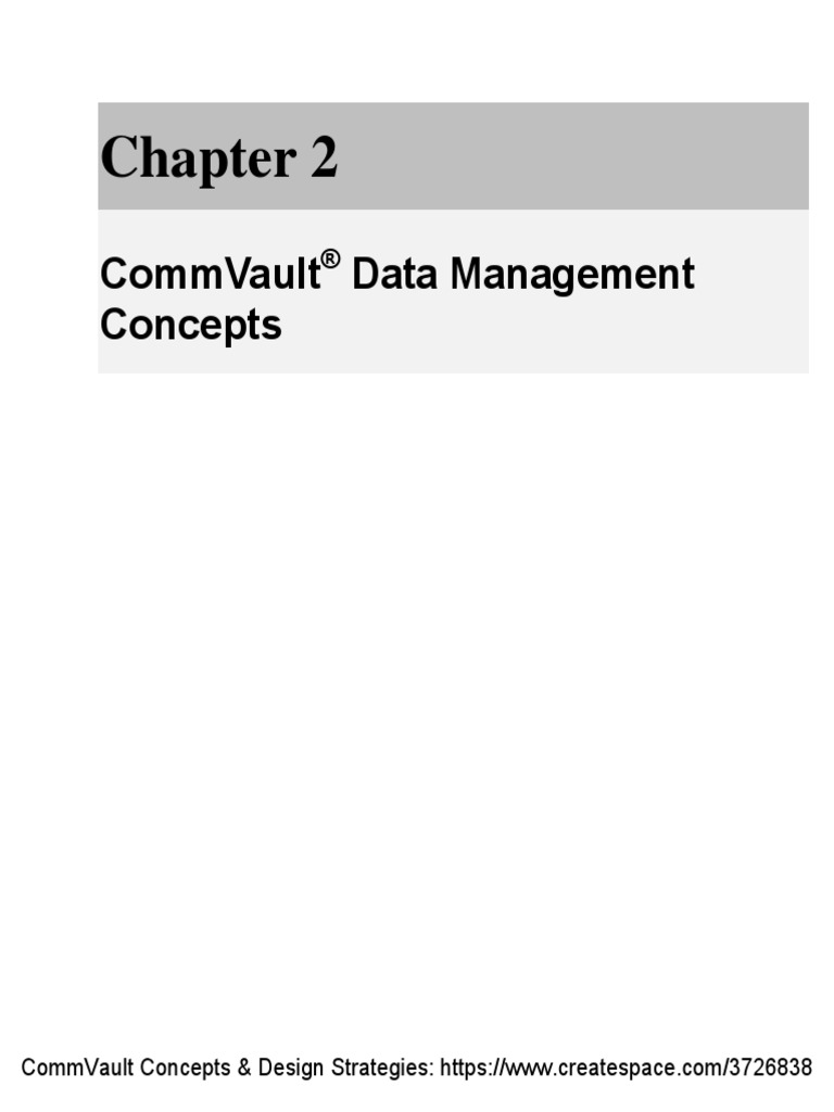 02 - CommVault® Data Management Concepts | PDF | Backup | Library ...