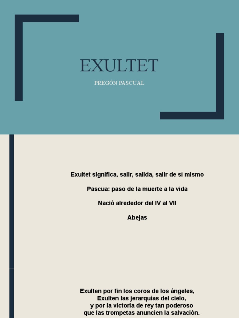 Exultet | PDF | Pascua de Resurrección | Cristo (título)