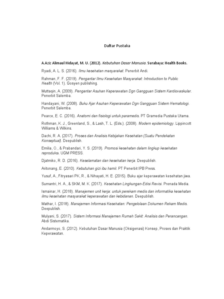 Daftar Pustaka | PDF | Ilmu Sosial | Pengembangan Diri