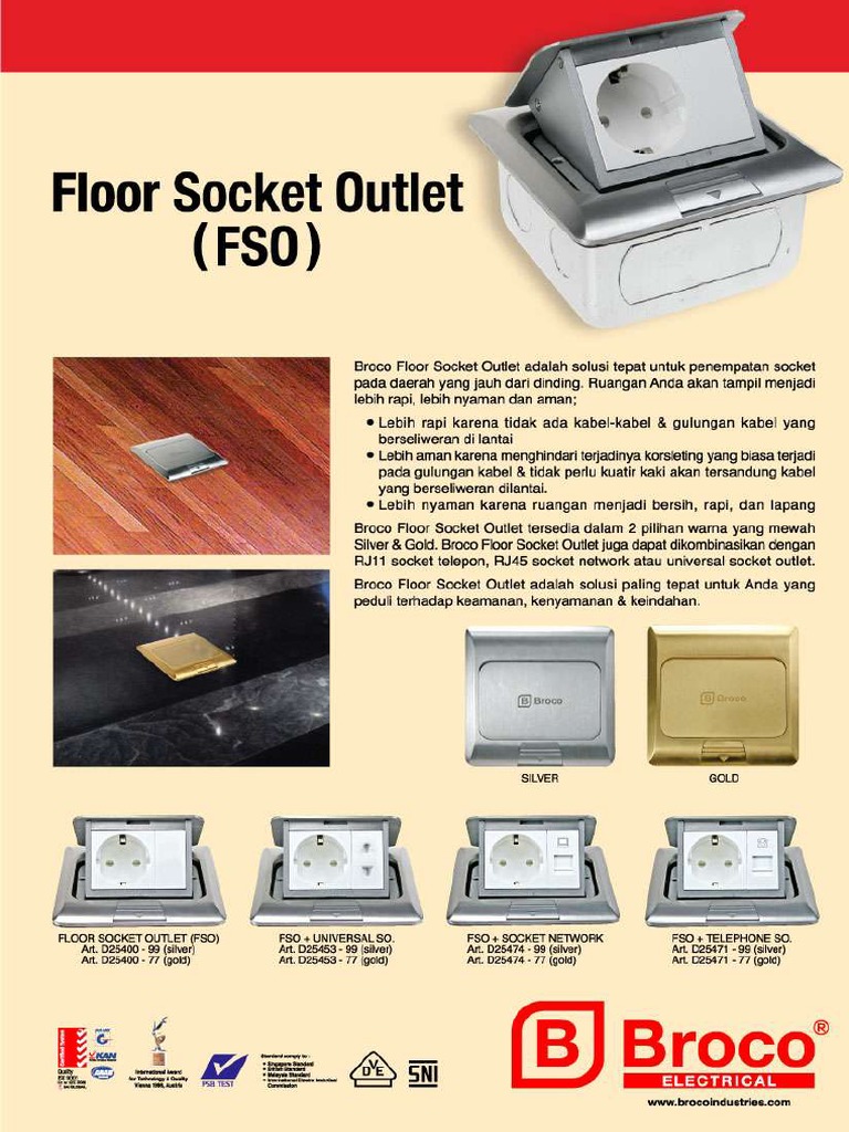 Floor Socket Outlet Brochure | PDF