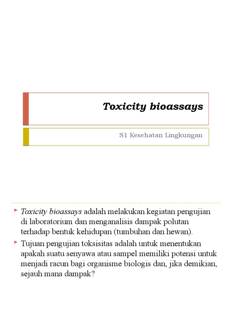 Toxicity Bioassay | PDF