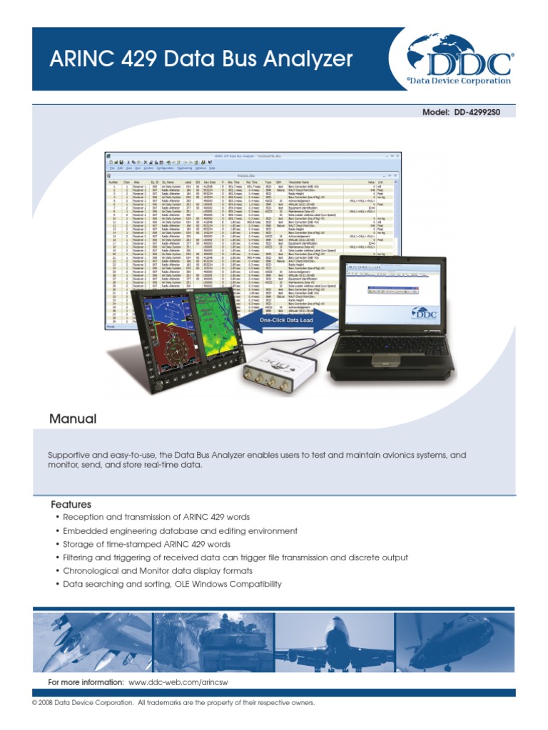ARINC 429 Data Bus Analyzer: Manual | PDF | Device Driver | Computer File