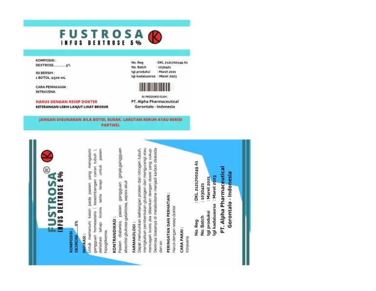 Kemasan Infus Dextrose | PDF
