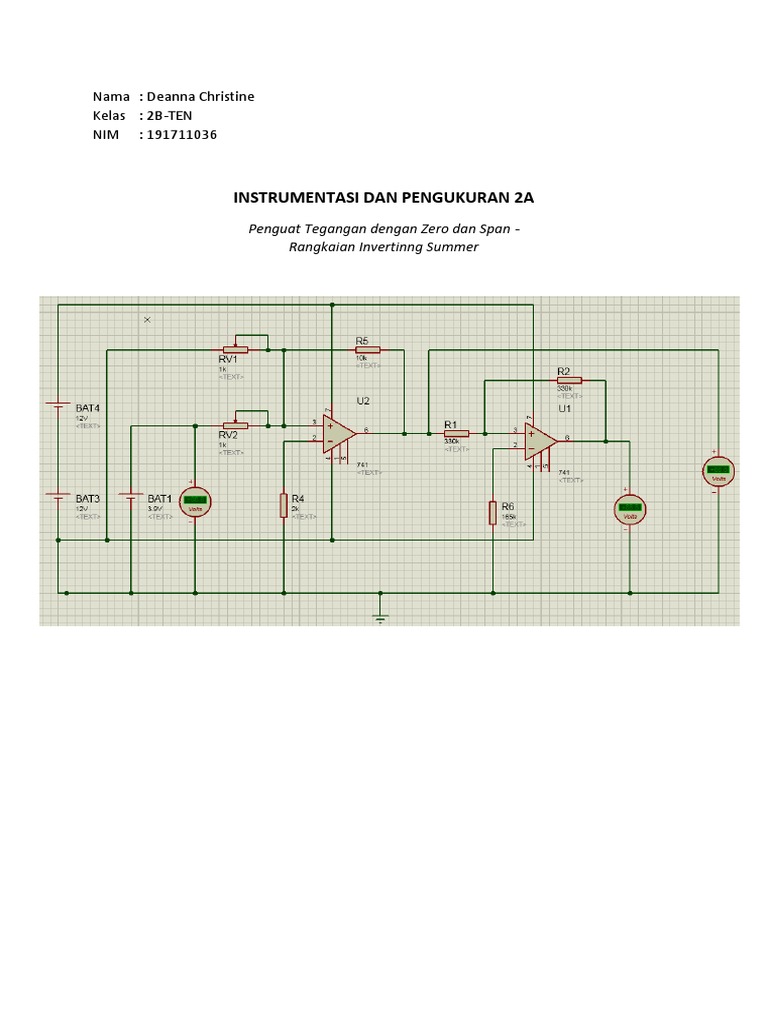 Penguat Tegangan Inverting 2A | PDF