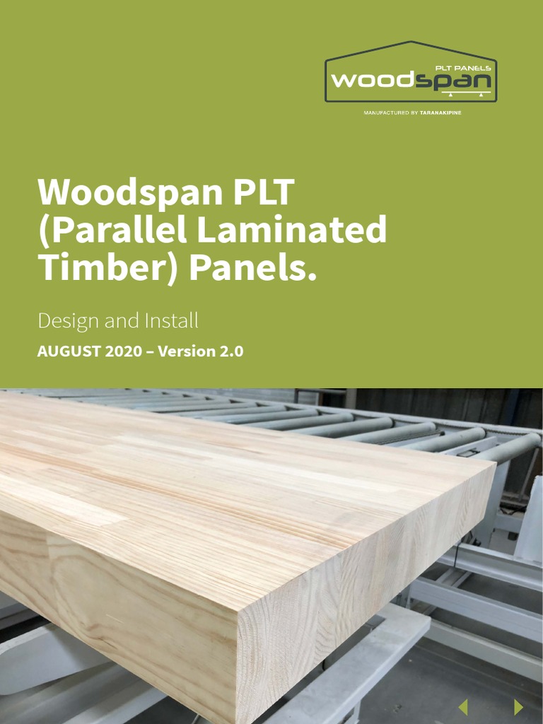 Woodspan PLT (Parallel Laminated Timber) Panels.: Design and Install | PDF | Building Insulation ...