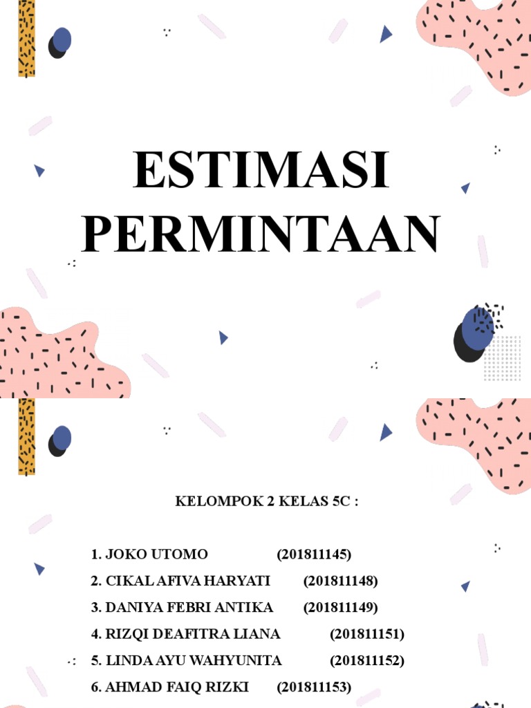 Kelompok 2 Estimasi Permintaan | PDF