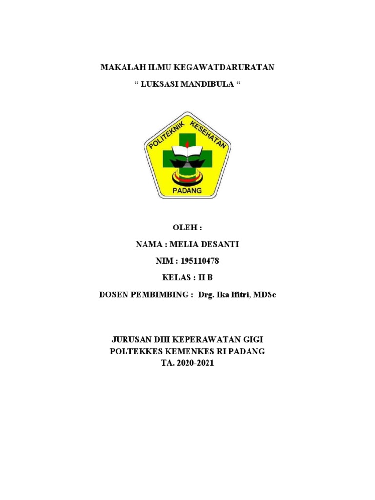 Reposisi Mandibula pada Luksasi | PDF | Sains & Matematika