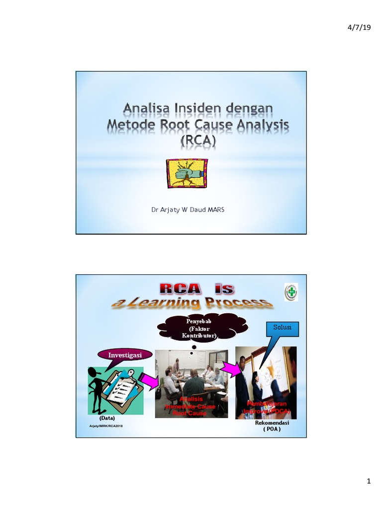 Analisa Insiden Dengan Metode Root Cause Analysis (RCA) | PDF