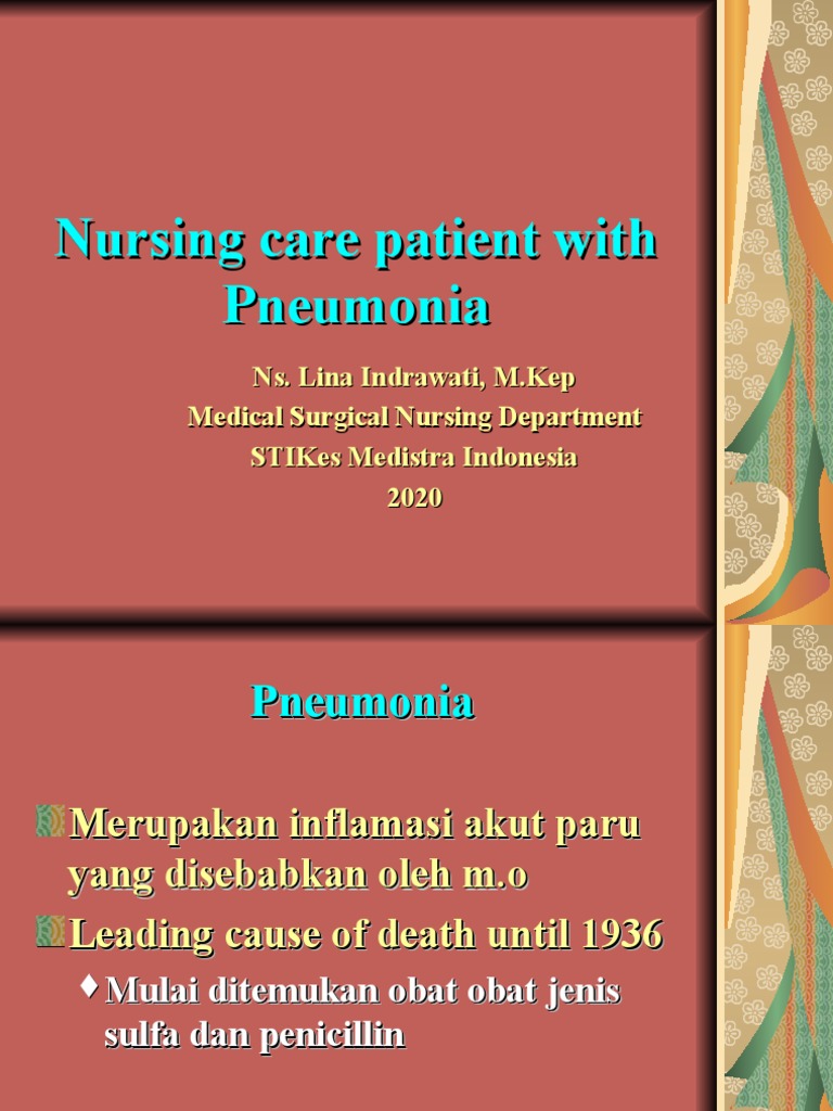 Nursing Care With Penumonia | PDF | Pneumonia | Respiratory Diseases