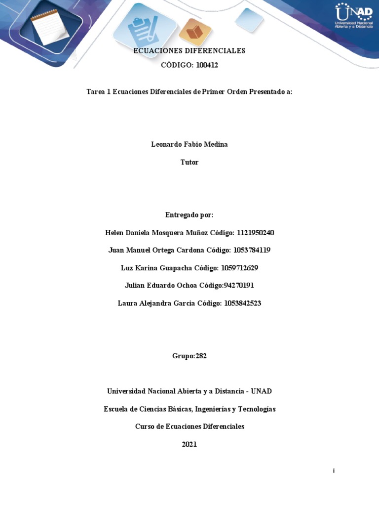 EDO: Variables Separables y Homogéneas | PDF | Integral | Ecuaciones