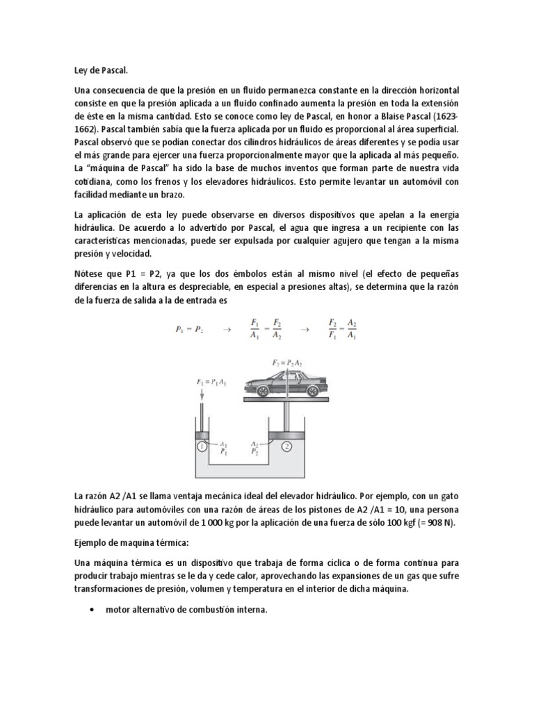 Ley de Pascal | PDF
