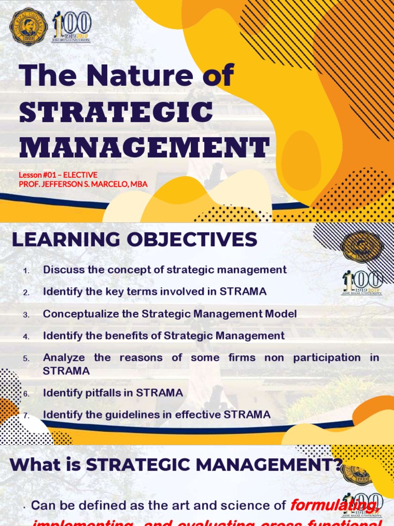 Wk2 - Lesson 1 - Introduction To Strama | PDF | Strategic Management ...