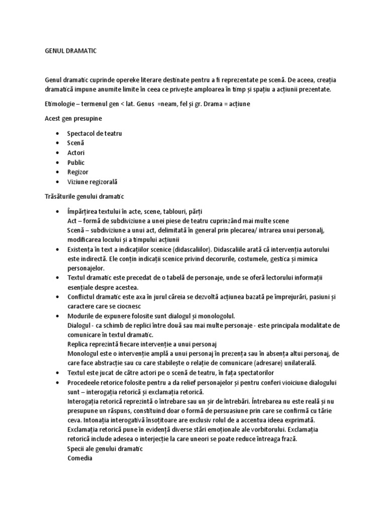 Genul Dramatic-5 | PDF