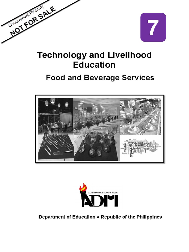 Technology and Livelihood Education: Food and Beverage Services | PDF ...