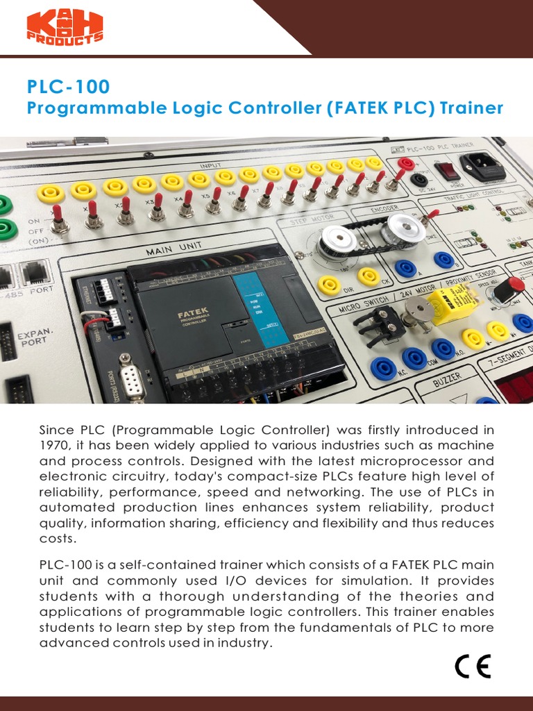 PLC Training Kit for Students | PDF | Programmable Logic Controller | Input/Output