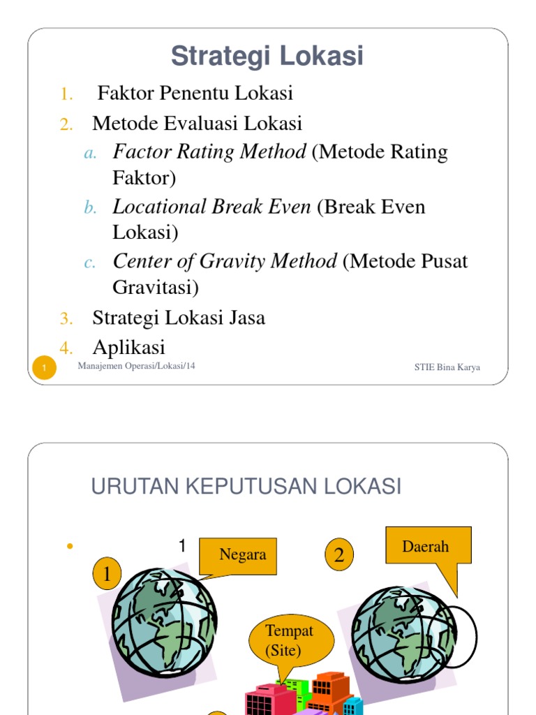 Strategi Penentuan Lokasi Usaha | PDF | Bisnis | Pengelolaan Keuangan ...