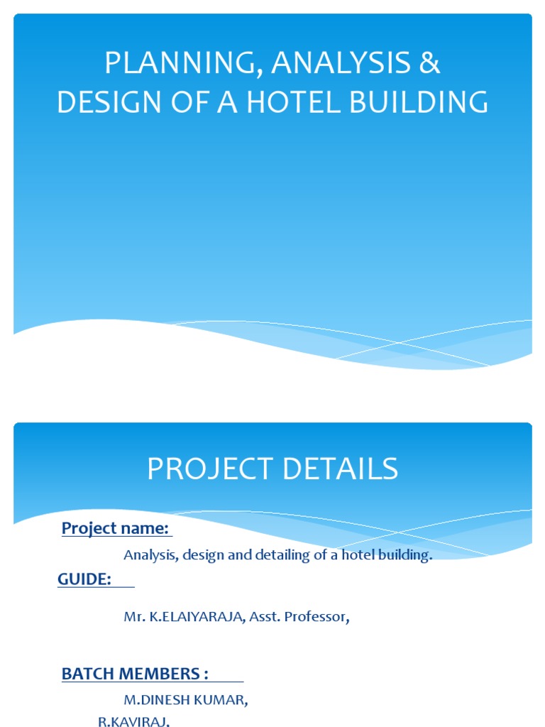 Modern 3-Storey Hotel Design Plan | PDF | Stairs | Civil Engineering