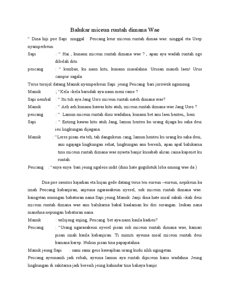 Dongeng Bahasa Sunda Pdf