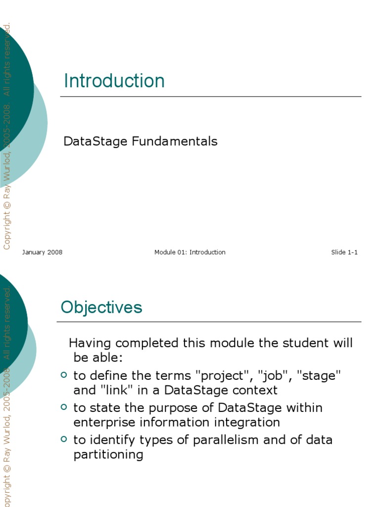 01 DataStage Fundamentals | PDF | Metadata | Software