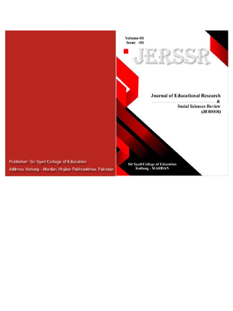 Journal of Educational Research & Social Sciences Review (JERSSR) | PDF ...