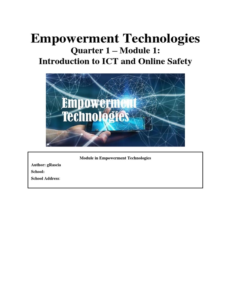 EmTech Module - Q1 by Grascia - 2 | PDF | Web Search Engine | Educational Technology