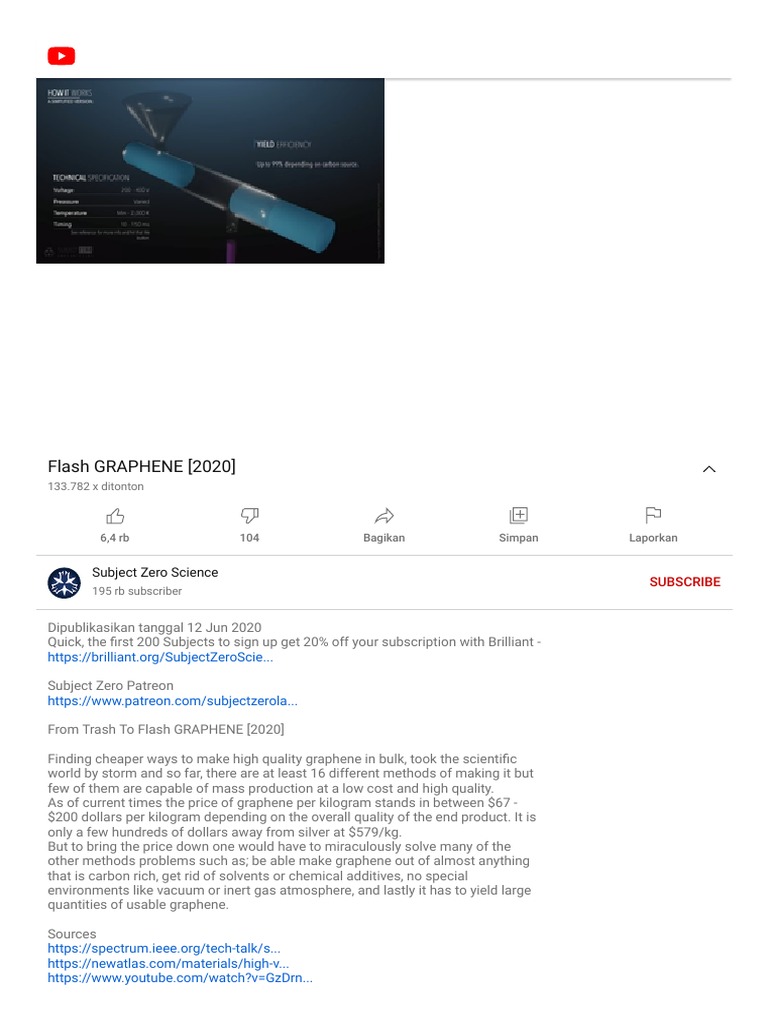 Flash GRAPHENE (2020) - YouTube | PDF | Graphene | Carbon