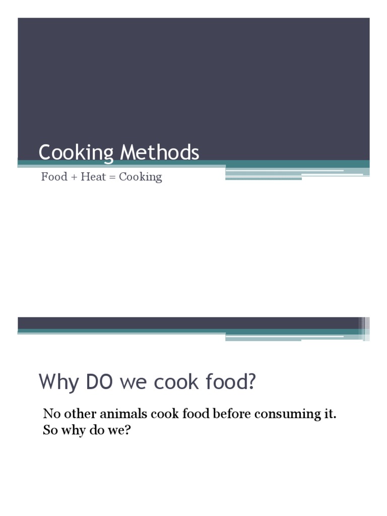 Cooking Methods | PDF | Grilling | Sautéing