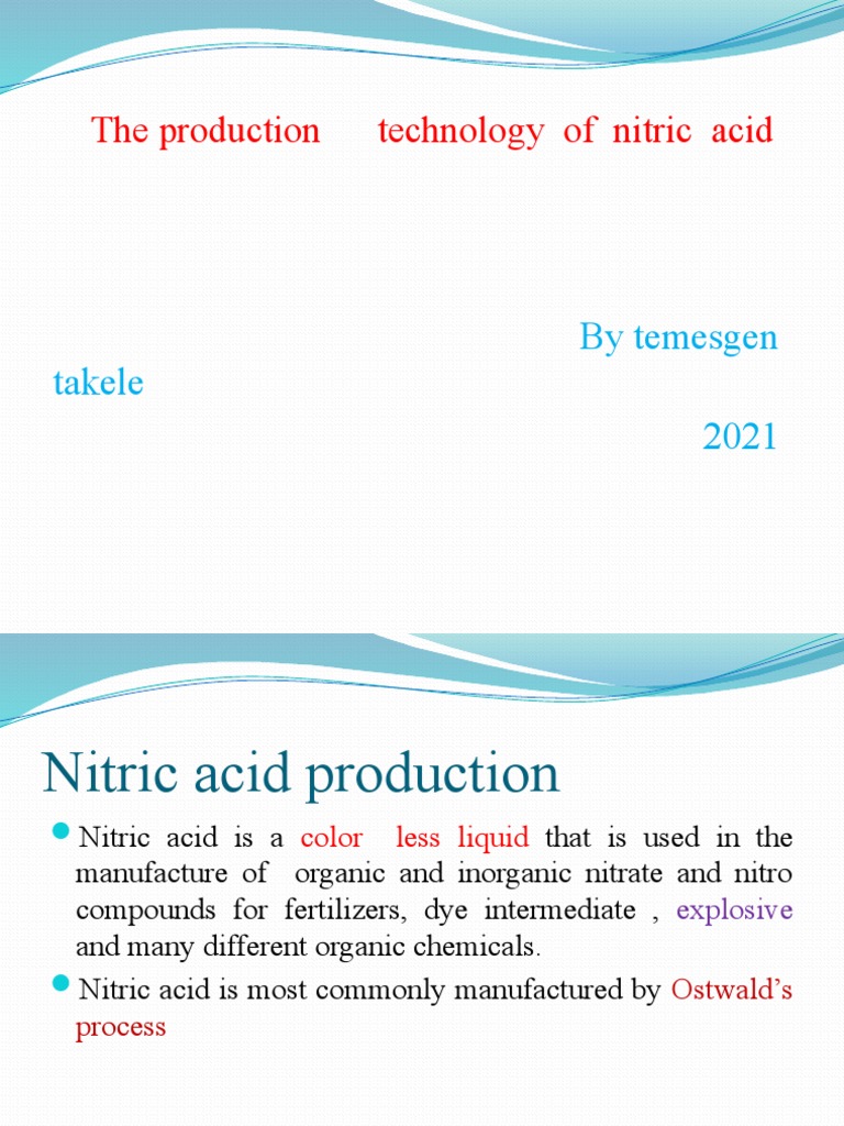 Nitric Acid Production