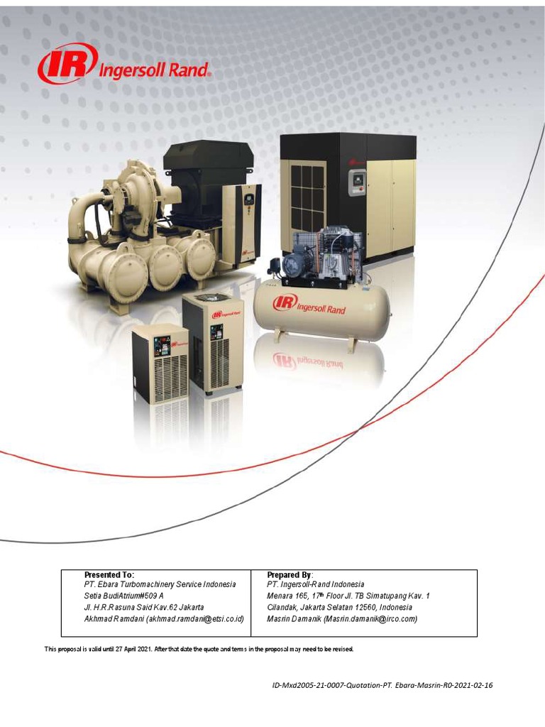 Ebara Compressor Quotation Breakdown | PDF | Tort | Indemnity