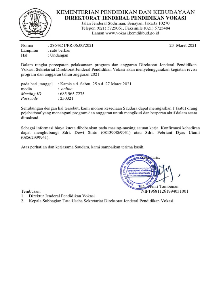 2864 - Surat Poltek Vcon | PDF