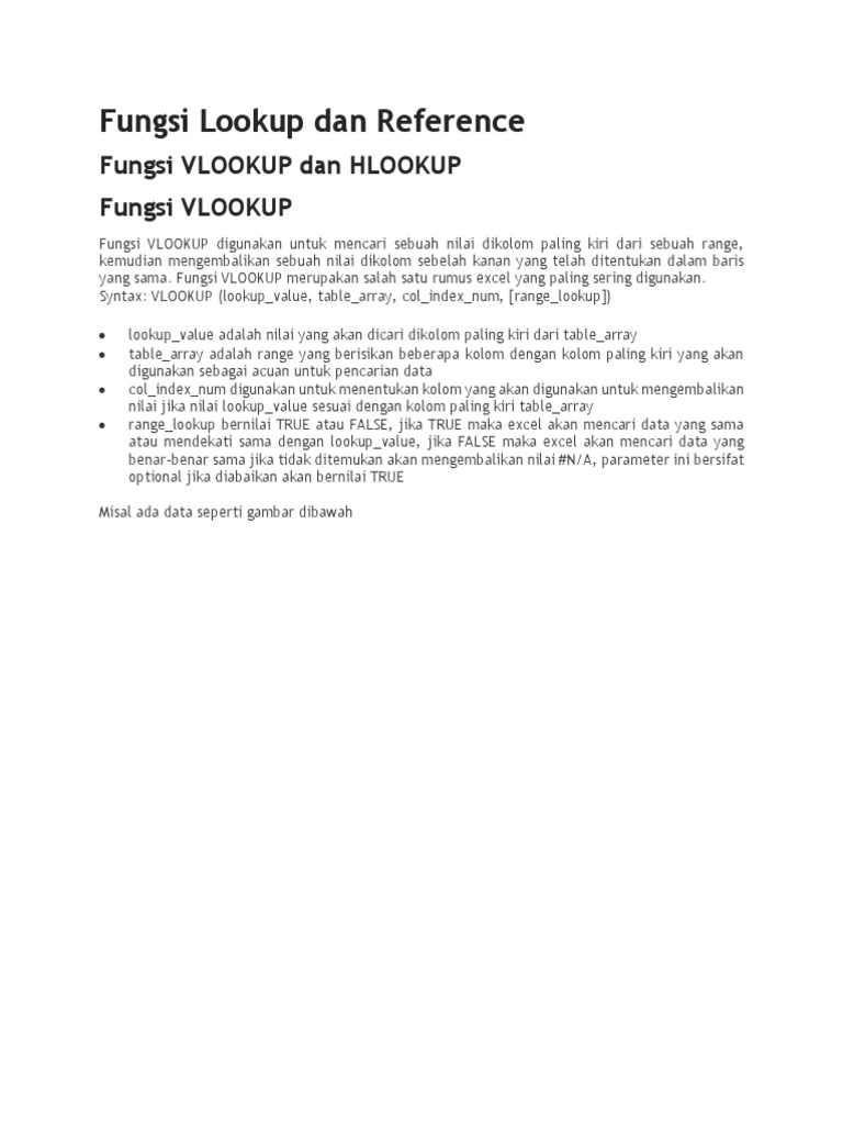 Fungsi Lookup Dan Reference | PDF