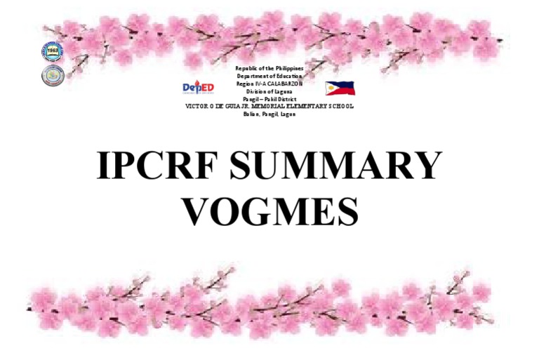 Ipcrf FRONT PAGE | PDF