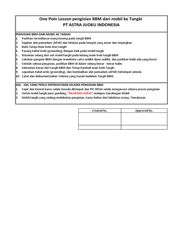 One Point Lesson | PDF