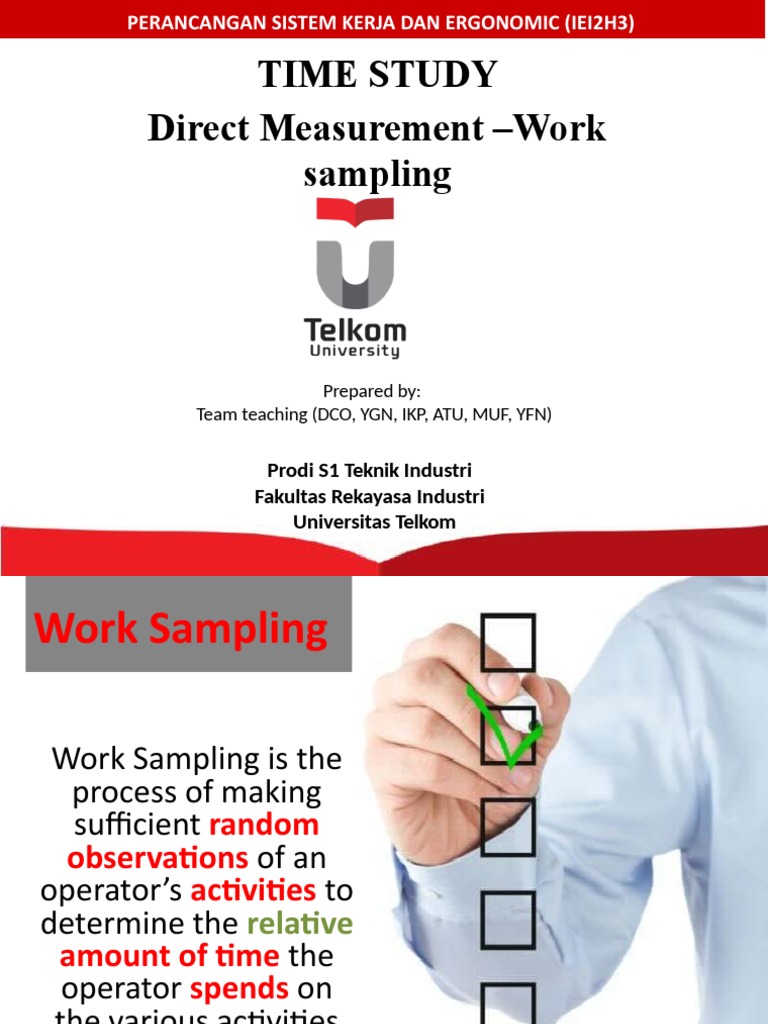 Minggu 6. TIME STUDI - Work Sampling (Rev) | PDF | Randomness ...