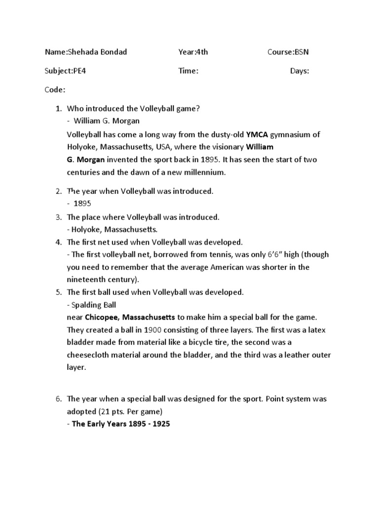 Assignment Volleyball | PDF | Volleyball | Tournament Assignment Volleyball | PDF | Volleyball | Tournament